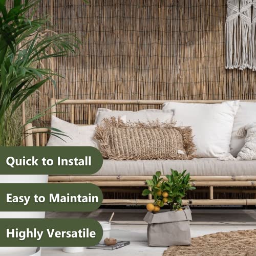 Suregreen Natural Bamboo Fence Screening Roll – Eco-Friendly Heavy-Duty ...