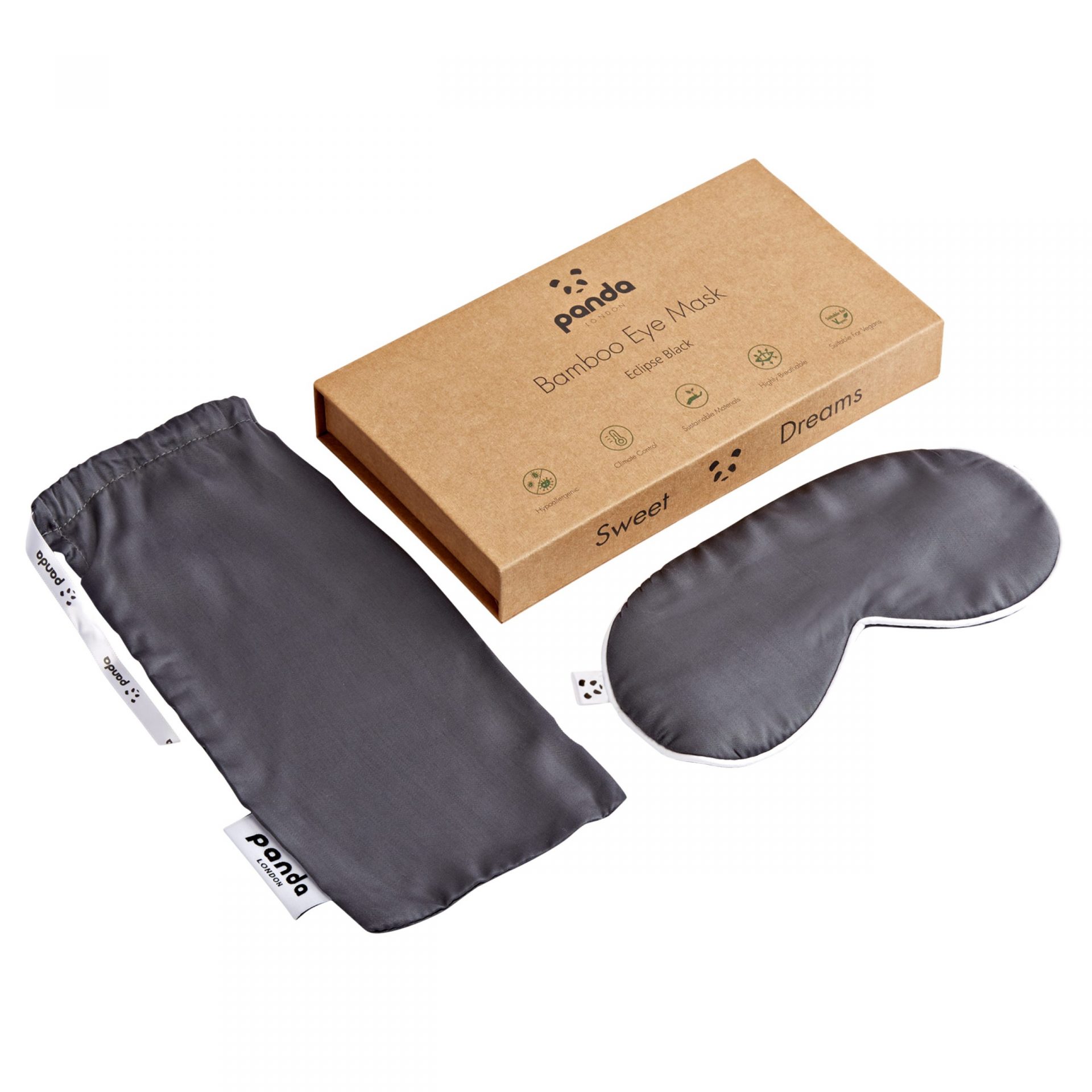 Bamboo Eye Mask - Urban Grey - Only Bamboo Products