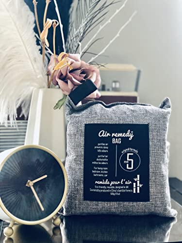 Air Remedy Bag Bamboo Charcoal Air Purifying Bag, 500g x 2, Nature ...