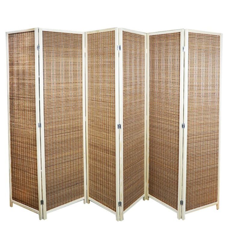 Britshopstop Bamboo Room Divider Screen Privacy Panel - Solid Weave ...