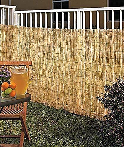 Abaseen Natural Split Reed Fence Hand-Woven Screening for Garden ...