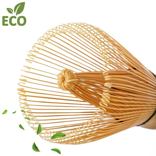 Bamboo Matcha Whisk - 100 Prong Matcha Bamboo Whisk Green Tea Powder ...