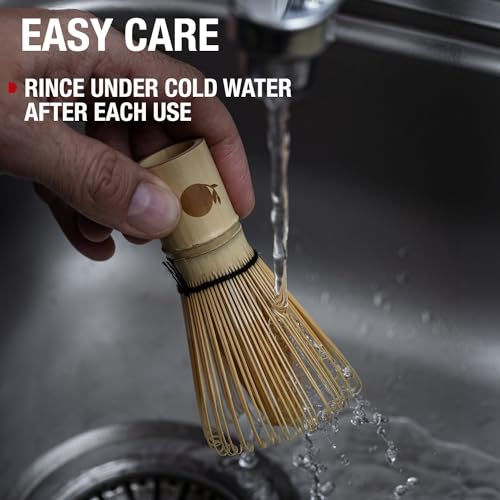 ORIGEENS Bamboo Matcha Whisk with 100 PRONGS - Traditional Chasen ...