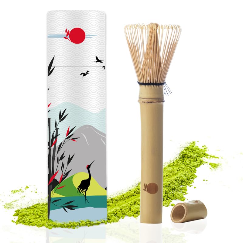 ORIGEENS Matcha Whisk Bamboo with A Long Handle - A Small Traditional ...