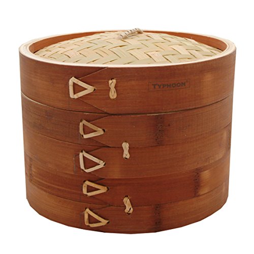 Typhoon World Foods Bamboo Steamer, 8" - Only Bamboo Products