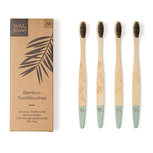 Wild & Stone | Organic Bamboo Toothbrush | Four Different Pattens ...
